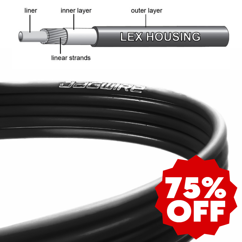 สายเคเบิลที่อยู่อาศัย Jagwire Lex สายด้านนอก Shifter สีดําต่อเมตร ...