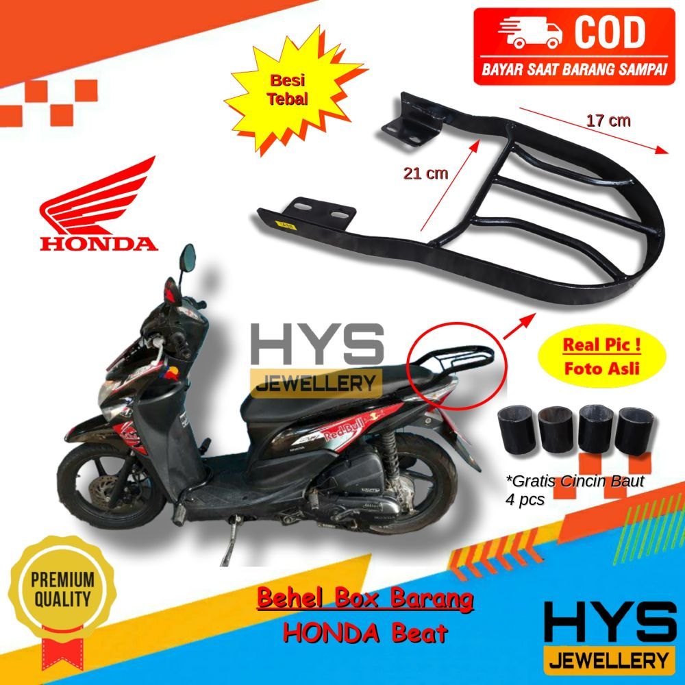 Beat Deluxe Motorcycle Breket Box ใหม่ / Fi Injection / Street / Pop ...