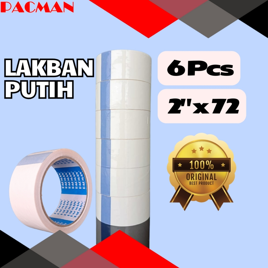 Putih เทปพันท่อสีขาวยี่ห้อ Pacman ของแท้ 100% 1 slipper (6 ชิ้น ...