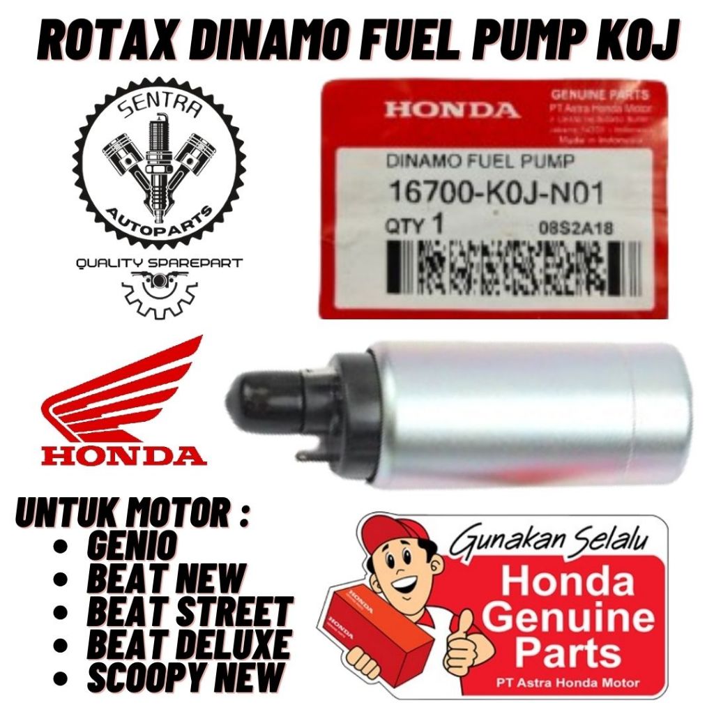 ปั๊มเชื้อเพลิง AHM Rotax Rotak Dinamo Honda Beat Street Beat Deluxe ...