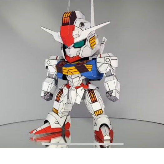 ANIME GUNDAM PAPERCRAFT MINIATURE ACTION รูป DIY HANDMADE PAPER CRAFT ...