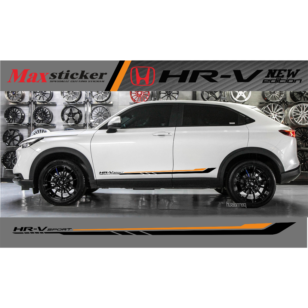 Honda HRV 2023 SIDE BODY LIST STICKER CUTTING STICKER HONDA HRV 2023 ...