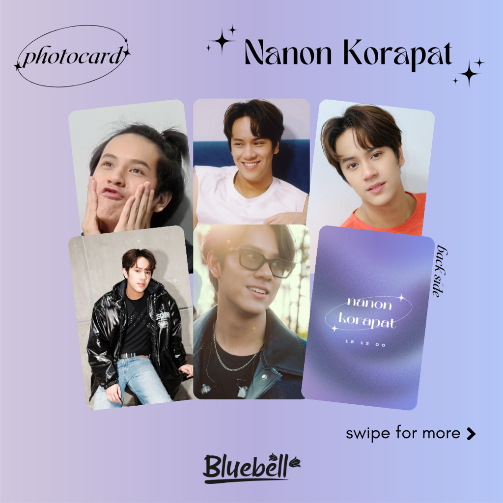 Unofficial Photocard Nanon Kopat Kirdpan @nanon_korapat Actor Thailand ...
