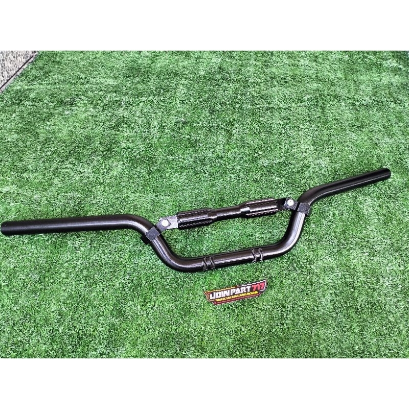 ALIMINI ALOY STEERING HANDLEBAR MEDIUM TYPE BLACK JUMBO CROSS STEERING ...