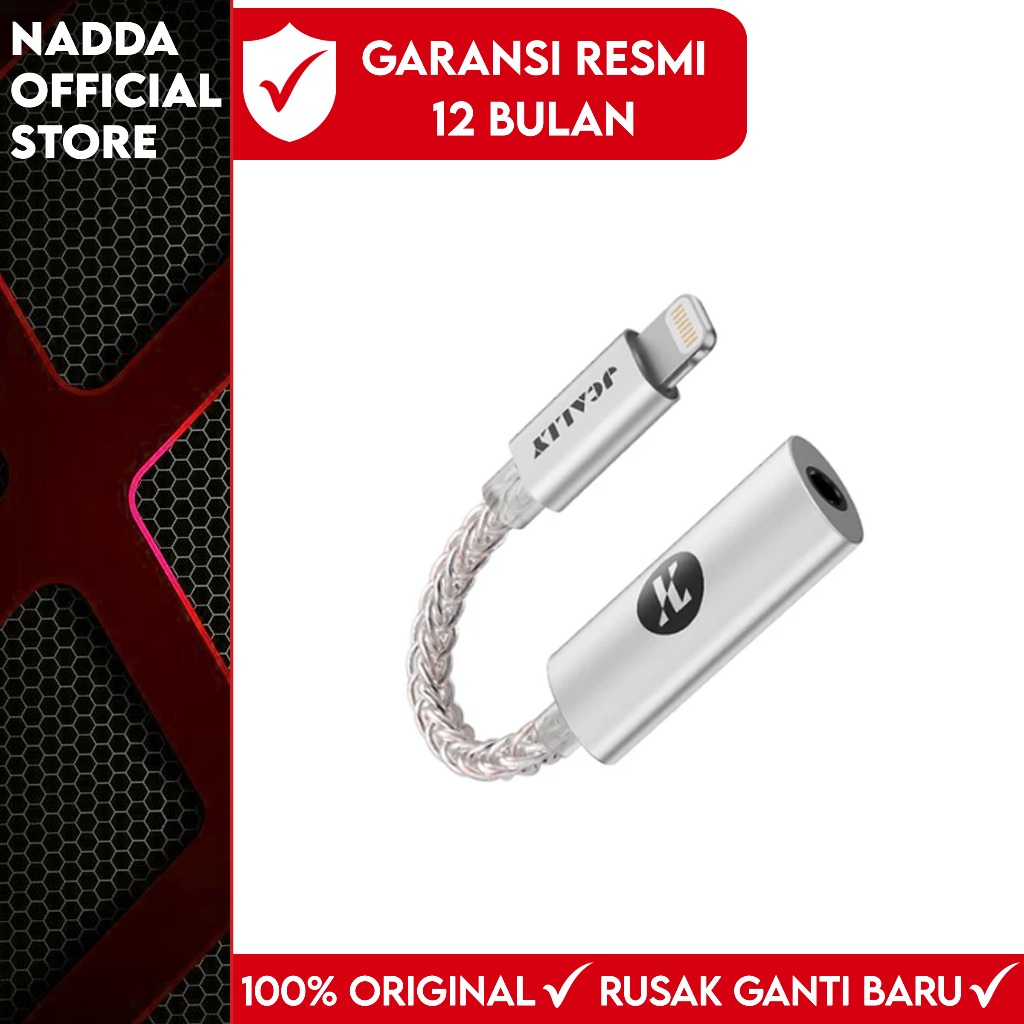 Jcally JM7L อะแดปเตอร์ดิจิตอลเสียง HiRes DAC Lightning เป็นแจ็ค 3.5 มม. | Shopee Thailand