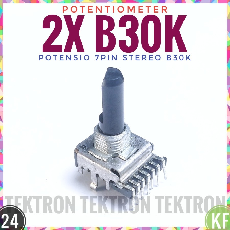 โพเทนชิโอมิเตอร์ B30K 7pin สเตอริโอ B30Kohm 30Kohm โพเทนชิโอมิเตอร์ ...