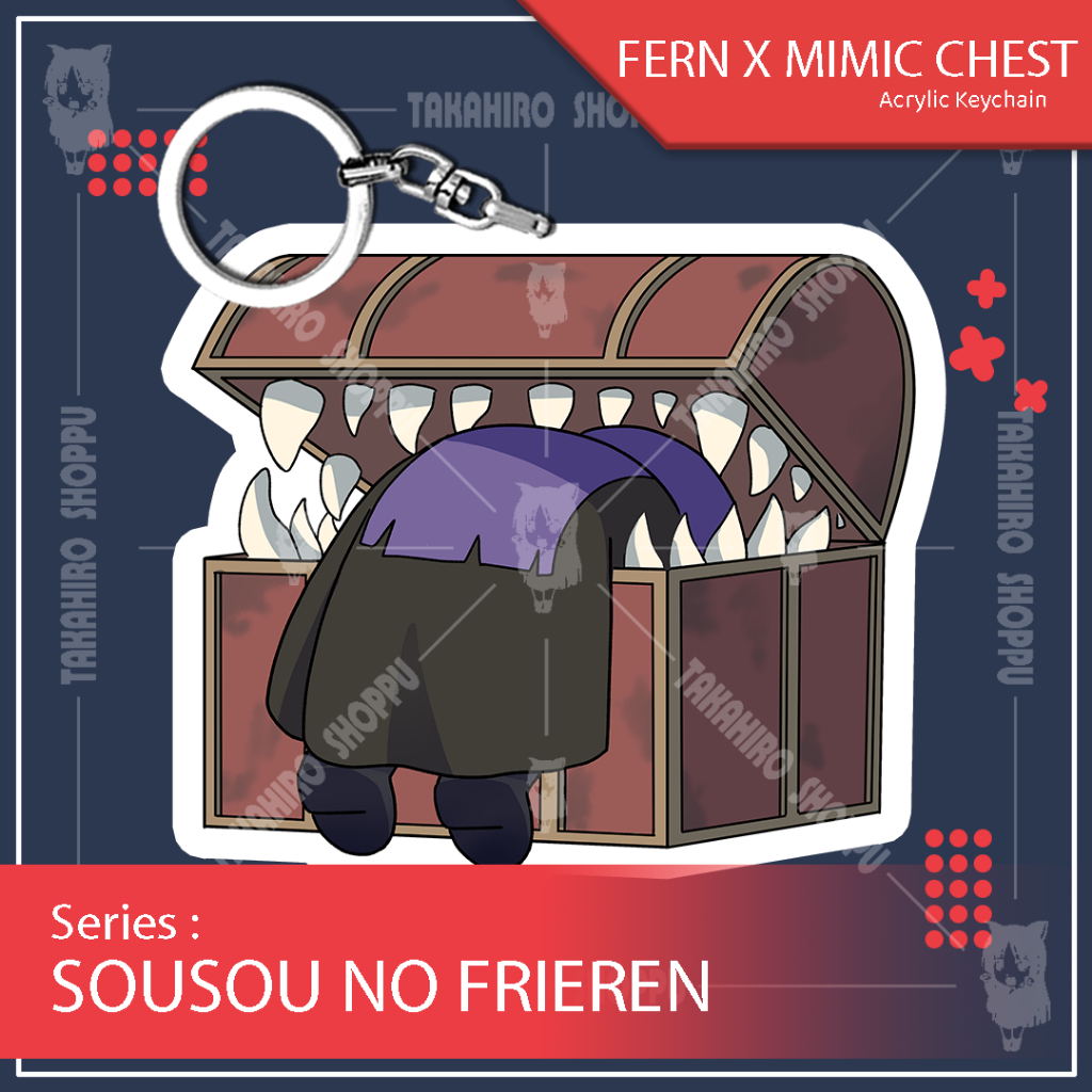 Gantungan พวงกุญแจ / พวงกุญแจ / พวงกุญแจ Sousou No Frieren FERN X MIMIC ...