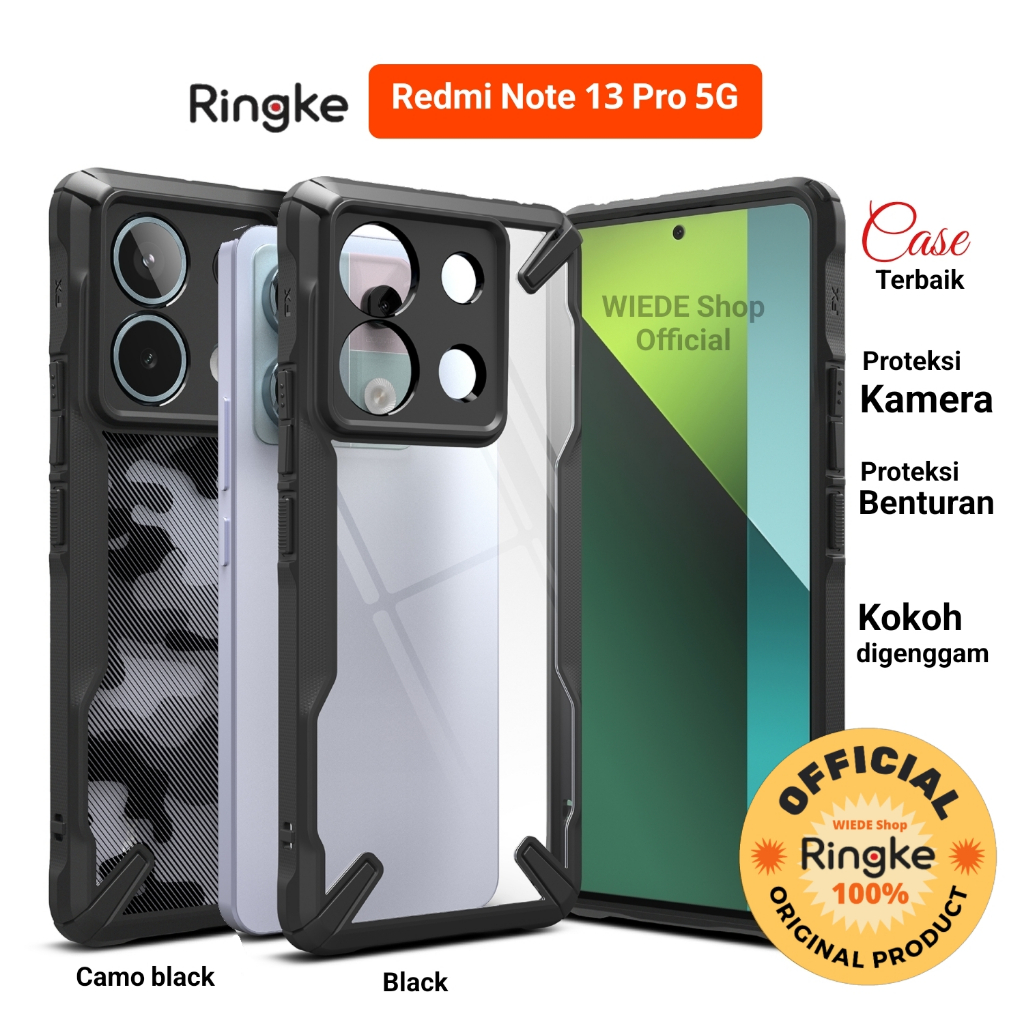 เคส Xiaomi Redmi Note 13 Pro 5G RINGKE Fusion X Anti Crack Casing ...
