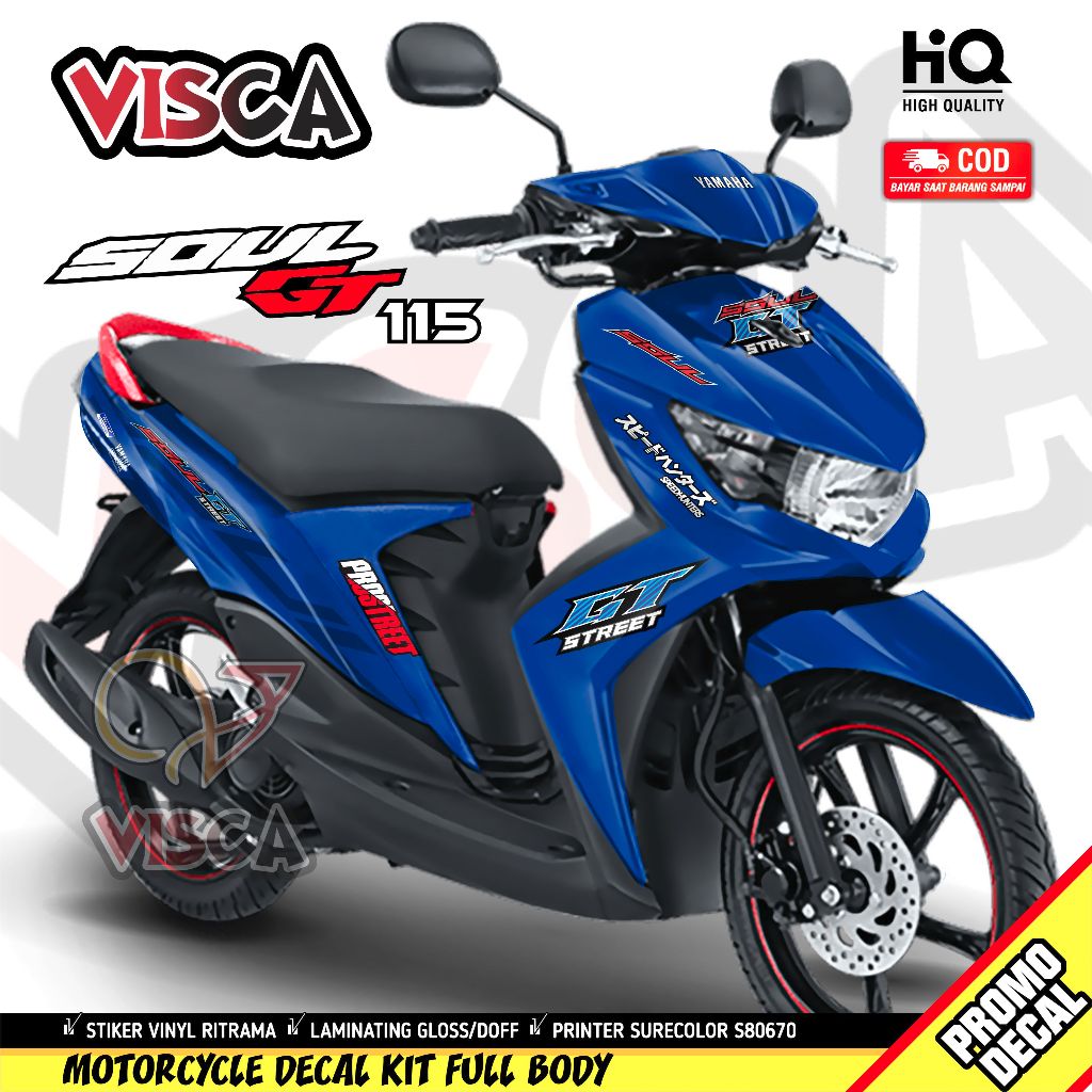 Decal Soul GT 115 Full Body Sticker Soul GT 115 Full Body Striping Soul ...