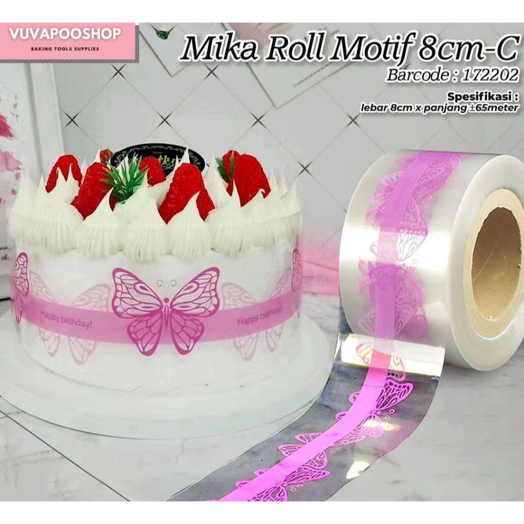 Mika Roll Motif C / ขอบเค้กพลาสติก / ไมก้าพลาสติก | Shopee Thailand
