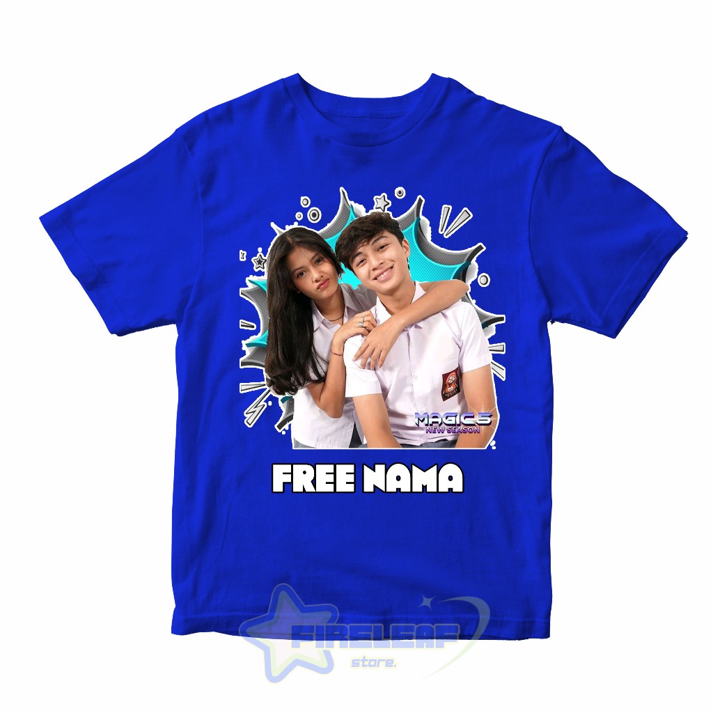 Children& 39;s MAGIC 5 MALA และ RASYA เสื้อยืดท็อปฟรี NAME | Shopee ...