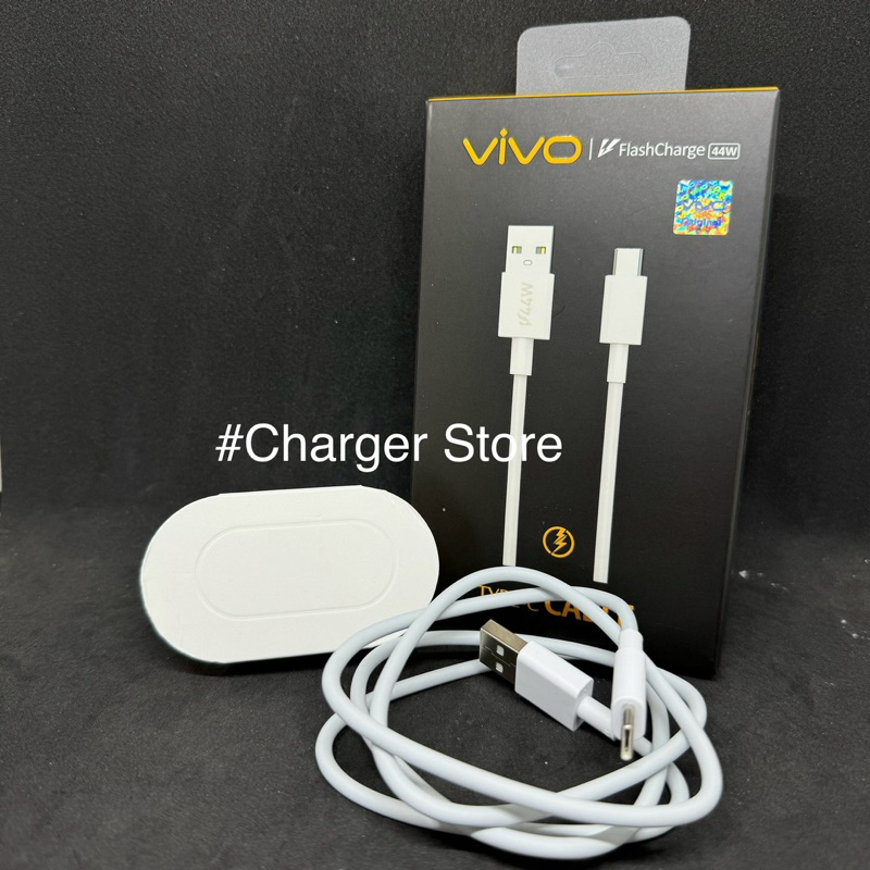 สายเคเบิลข ้ อมูล Vivo 44W ประเภท C Original Fast Charging Flash Charge V23E V17 V25 Y33 Y53S ...