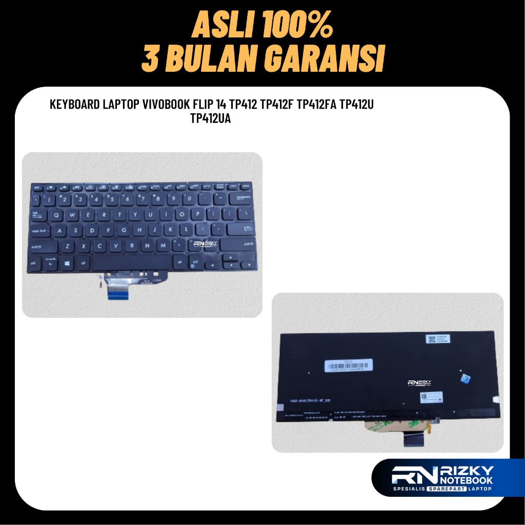 [ รับประกัน 3 เดือน ] คีย ์ บอร ์ ด ASUS VIVOBOOK FLIP 14 TP412 TP412F ...