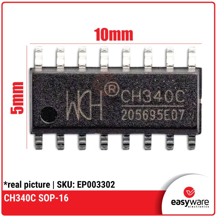 CH340C CH340G CH340B CH340 SOP-16 IC USB to TTL ORIGINAL WCH IC CH340 | Shopee Thailand