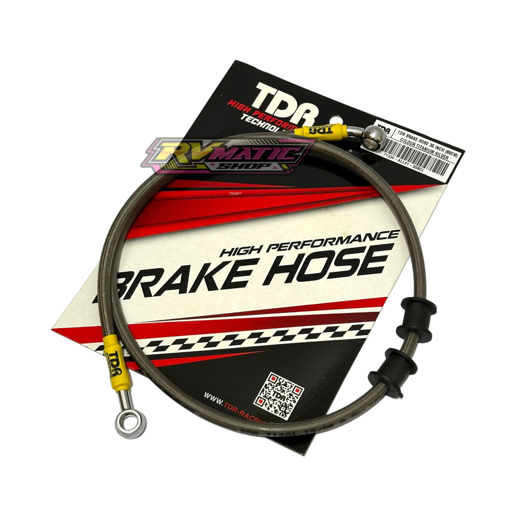 ท่อเบรก TDR 35INCH SILVER TDR BRAKE HOSE ต้นฉบับ | Shopee Thailand