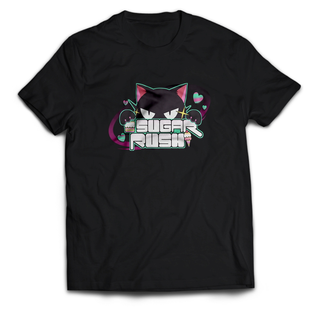 เสื ้ อยืดผู ้ ชาย Blue Archive SUGAR RUSH ผู ้ ใหญ ่ Unisex Top Wear ...