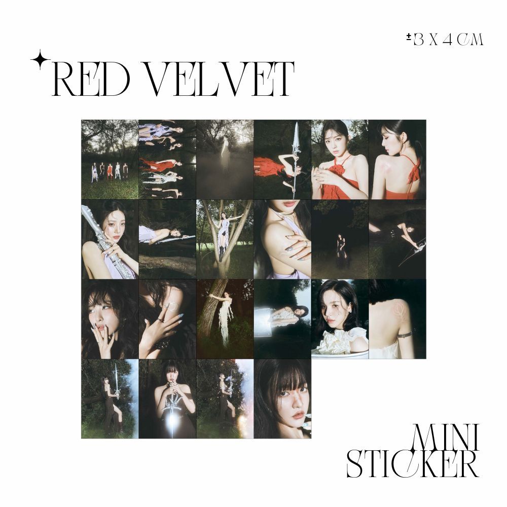 MINI RED VELVET CHILL KILL STICKER (CONTENTS: 24 ชิ้น) สติ๊กเกอร์ CHRO ...