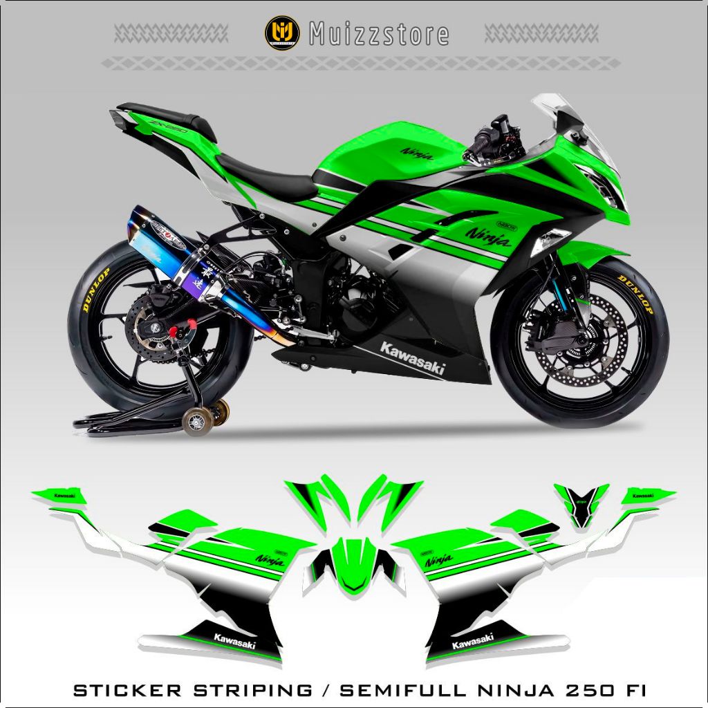 Semifull KAWASAKI NINJA 250 FI STICKER / MOTIF 42 / VARIATION ...
