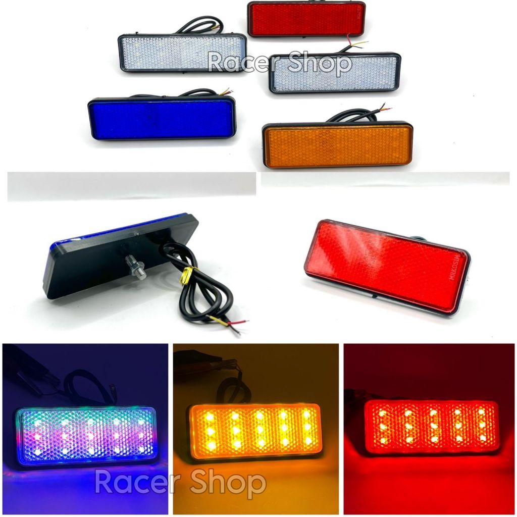 Mata Led Cat Eye โคมไฟเบรคหยุด Universal Cat Eye โคมไฟด้านหลัง Stoprem ...