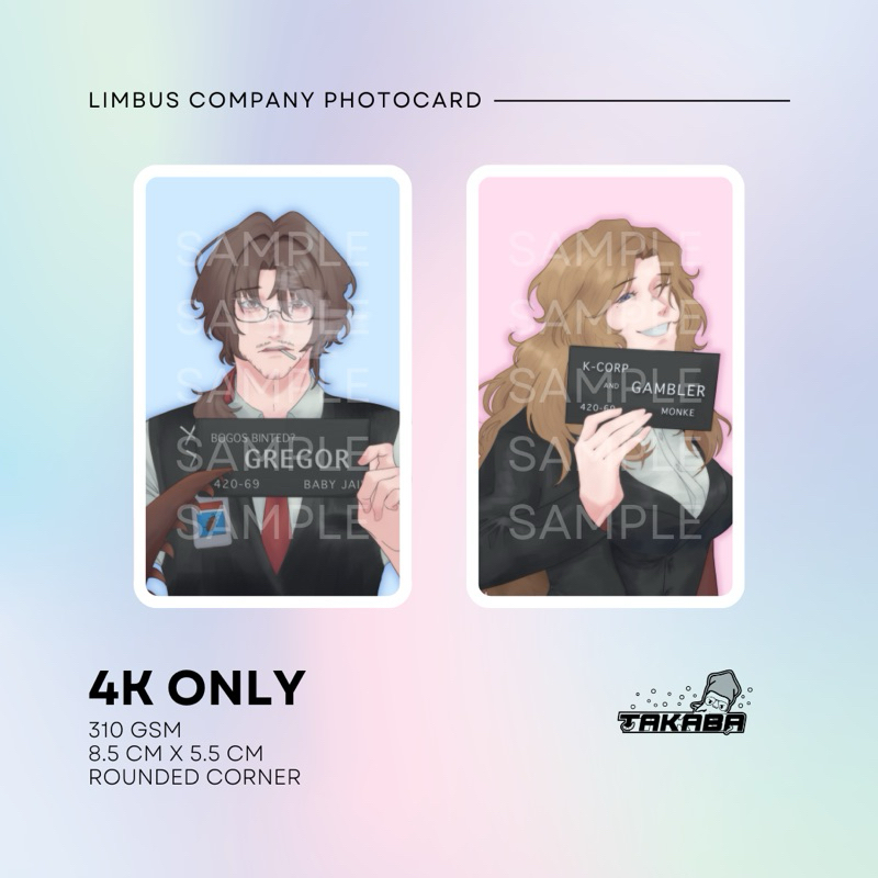 Limbus COMPANY Gregor-Rodya Barbie Photocard โดย takaba3150 | Shopee ...