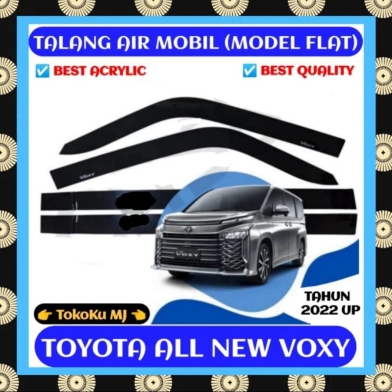 TOYOTA ALL NEW VOXY CAR WATER GTTER (SLIM FLAT MODEL) 4 ประตู FULL SET ...