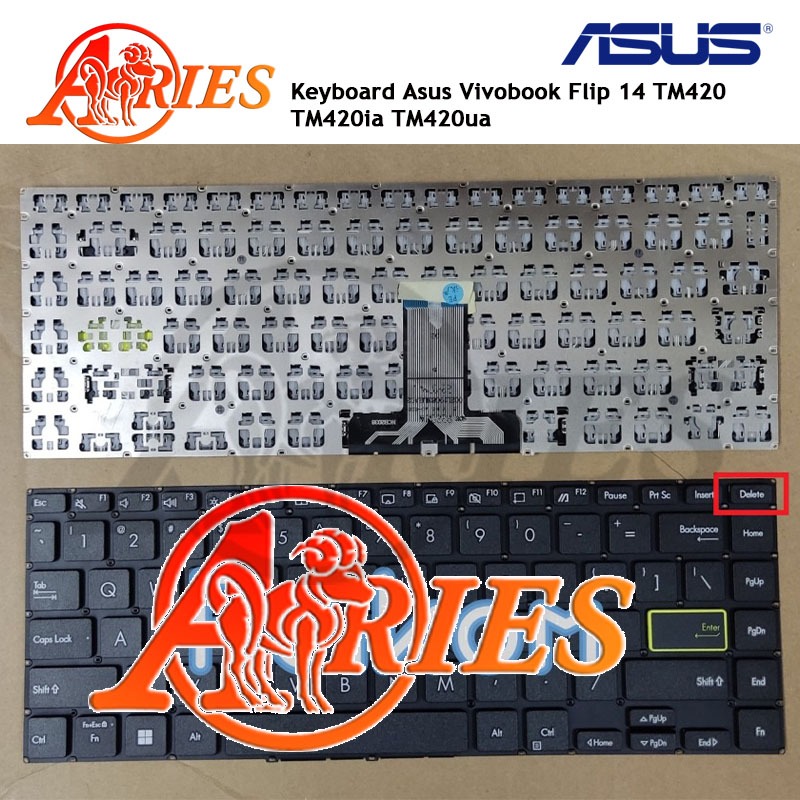 Asus Vivobook Flip 14 TM420 TM420ia TM420ua แป้นพิมพ์แล็ปท็อป | Shopee Thailand