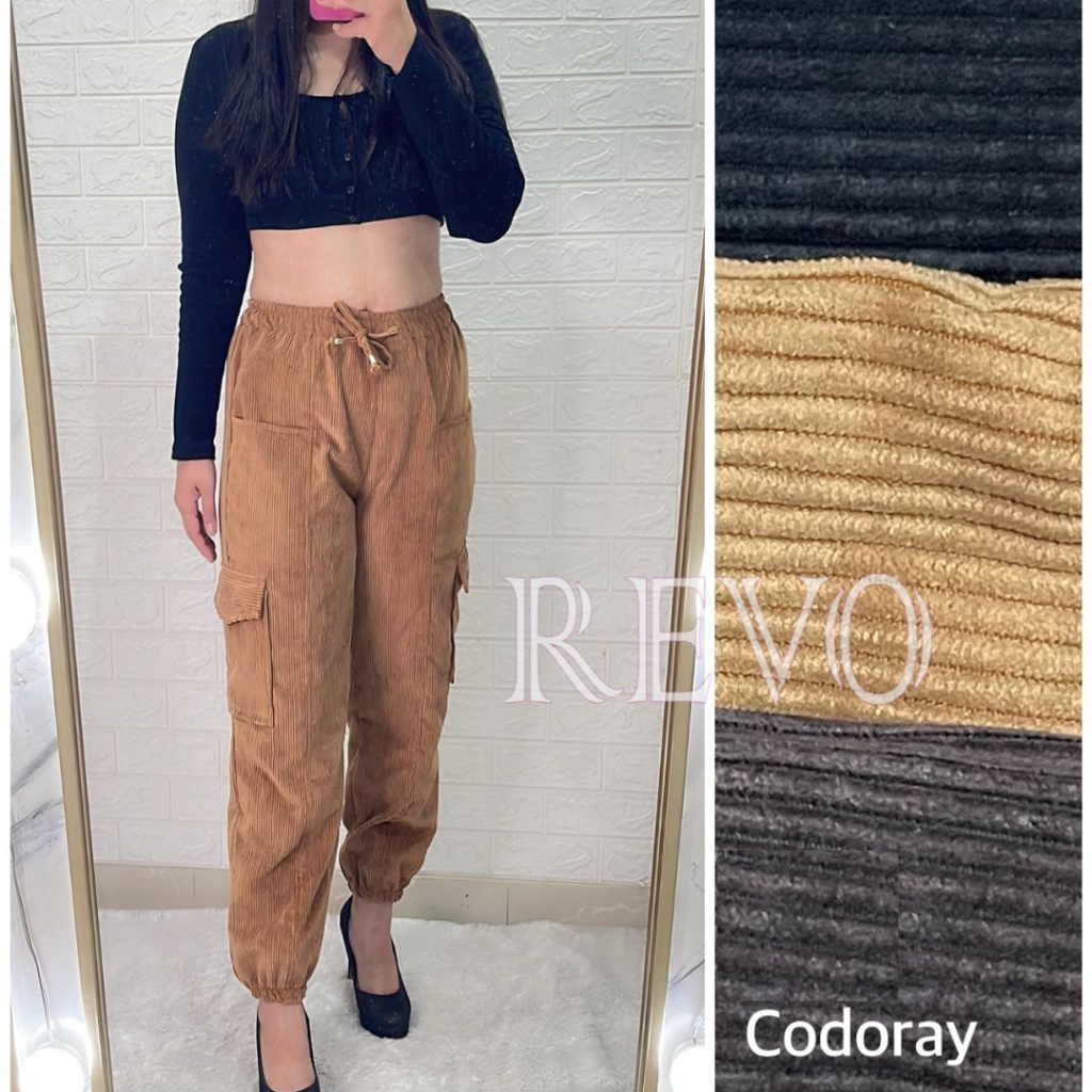 กางเกงจ็อกเกอร์คาร์โก้ผู้หญิง& 39; - Cargo Codoray // REVO FASHION ...