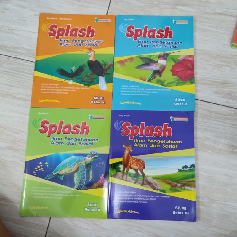 Splash IPAS Book Class 3,4,5,6 SD Curriculum Merdeka | Shopee Thailand