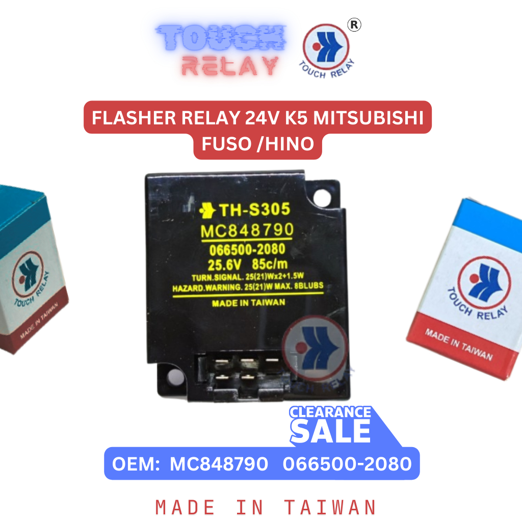 Flasher RELAY 24V K5 MITSUBISHI FUSO /HINO OEM MC848790 066500-2080 ...