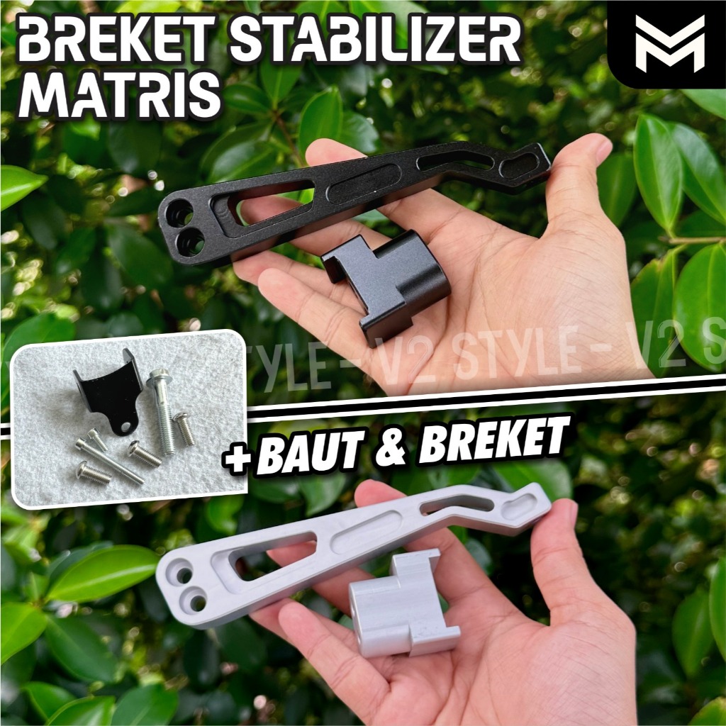 MATRIS FULL CNC HANDLE BEATBAR STABILIZER BREKET + HANDLEBAR STABILIZER ...