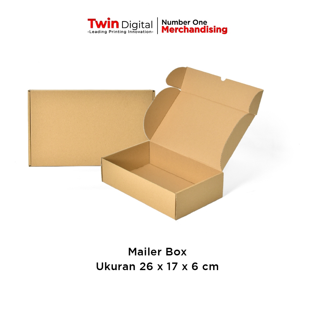 Twindigital กล่องกระดาษ / กล่องขัดขวาง / กระดาษแข็ง Olshop / ลูกฟูก - Plain Mailer Box Uk ...