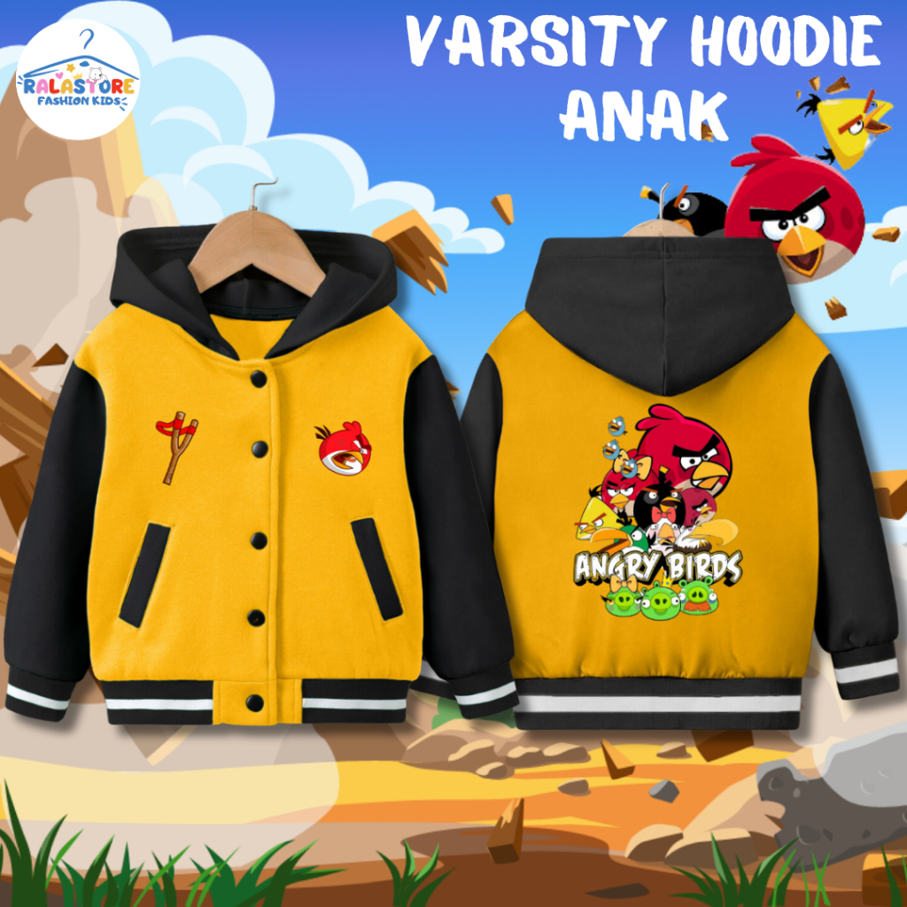 Varsity CHILDRENS CUTE ANGRY BIRDS อายุ 2-12 ปี BOYS/GIRLS THICK ...