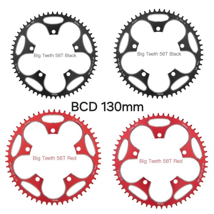 VXM Chainring 54T 56T 58T BCD 130 mm แหวนโซ่จักรยานพับได้ | Shopee Thailand