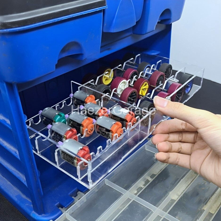 Tamiya ลิ้นชักยาง Rims & Dynamo Motor Masterspace Mini 4WD กล่องกล่อง ...