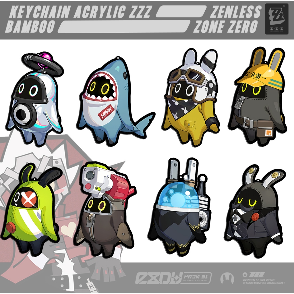 Gantungan Zenless Zone Zero Bangboo พวงกุญแจ/Zenless Zone Bangboo พวง ...