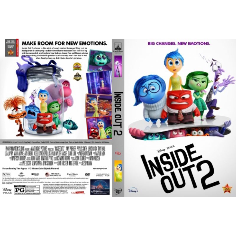 Inside Out 2 DVD Cassette (2024) - New Inside Out 2 DVD Cassette - Inside Out 2 DVD Cassette ...