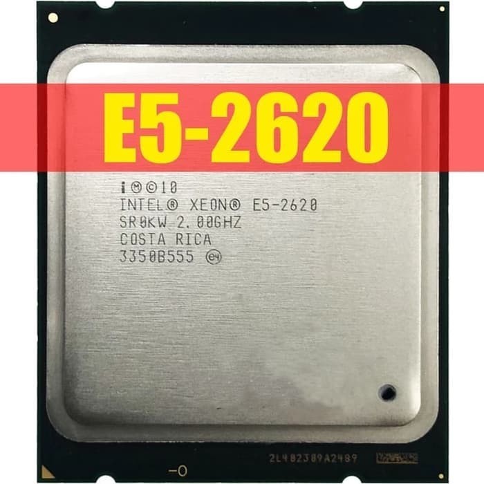โปรเซสเซอร์ Intel Xeon E5-2620 Cache 15M. 2,00 GHz. 7,20 GT-s Intel QPI ...