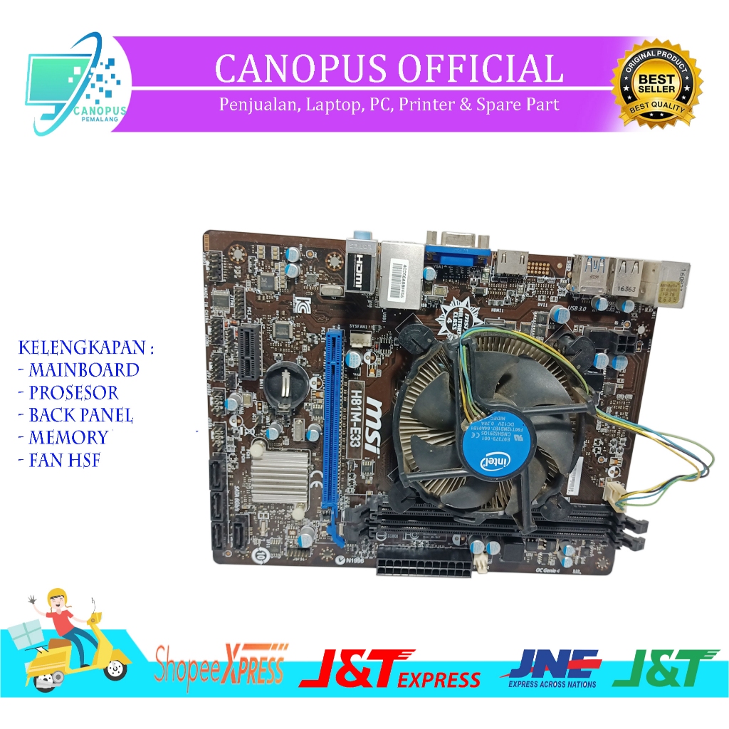 โปรเซสเซอร์หลัก H81 Msi Intel G Package - โปรเซสเซอร์ Mainbord lga 1150 Intel Gxx - mobo ...