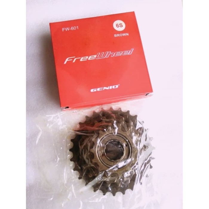 Freewheel Gear เกียร์หลังซ้อนจักรยาน 6 Speed Genio FW-601 สีน้ําตาลดอร ...