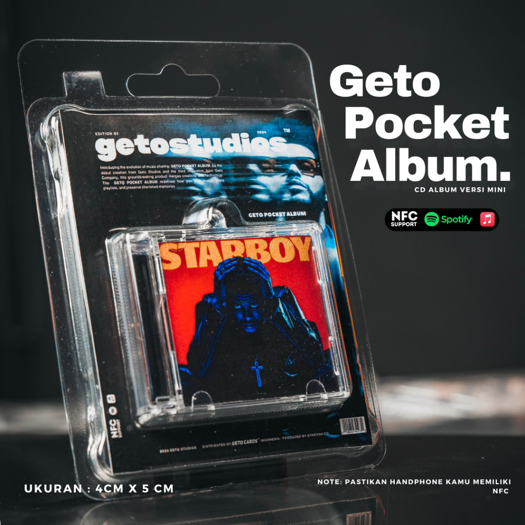 The Weeknd NFC Pocket Mini Album - พวงกุญแจอัลบั้มขนาดเล็ก NFC ...