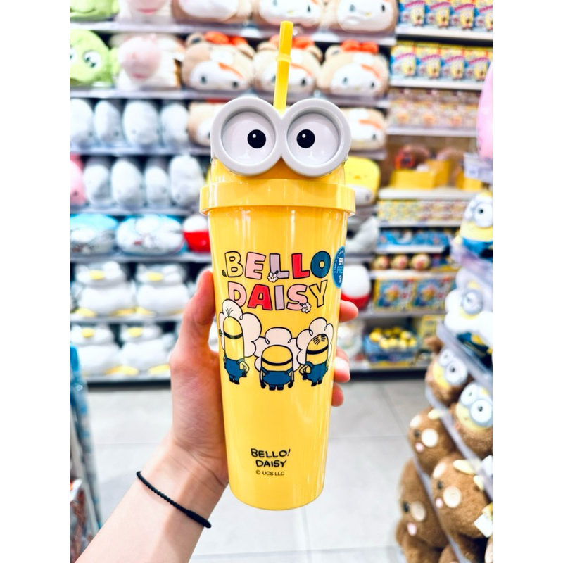 Miniso X MINIONS ขวดดื่ม BALO DAISY WITH STRAW 640ml | Shopee Thailand