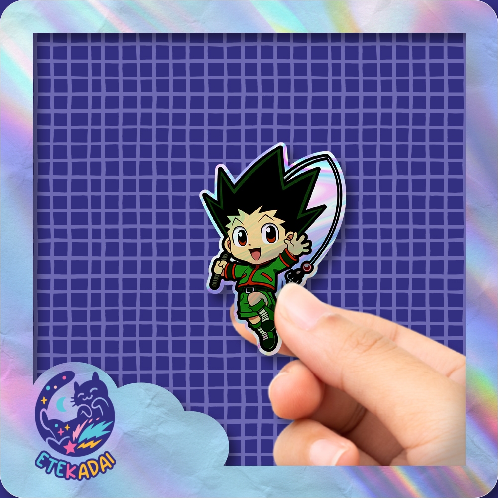 Hunter X Hunter Gon Chibi สติ๊กเกอร์โฮโลแกรมอนิเมะ | Shopee Thailand