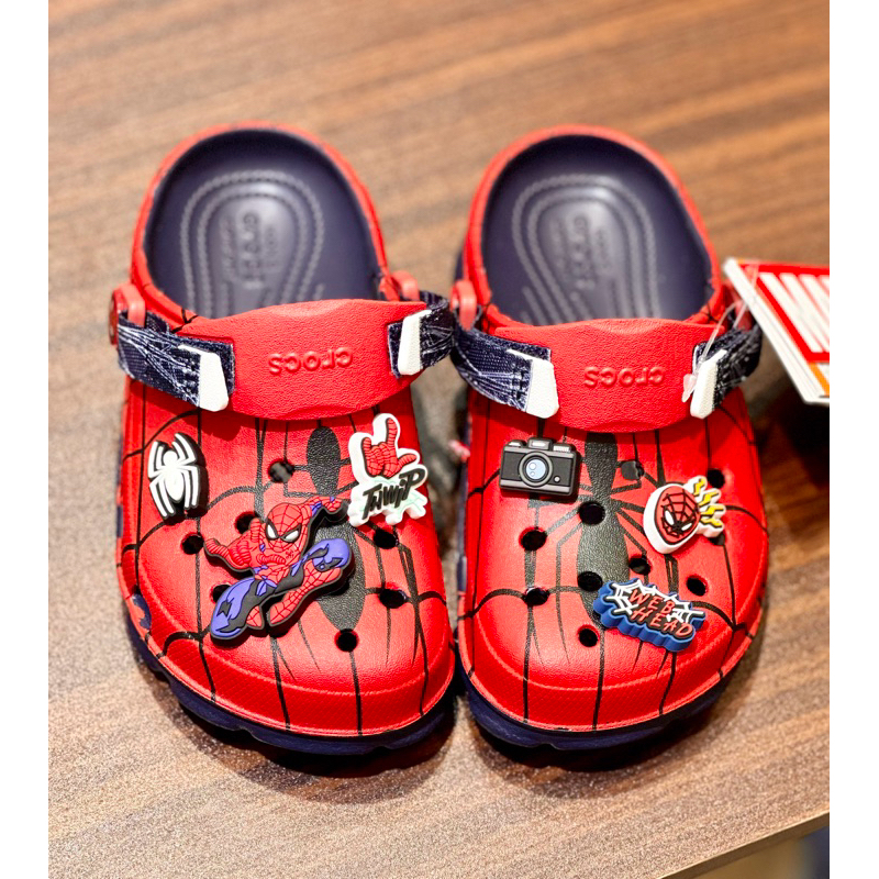 Crocs Team Spiderman All Terrain Clog Kids ORI | Shopee Thailand