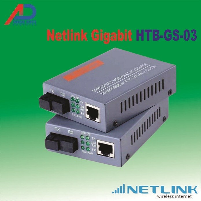 ตัวแปลง FO เป็น LAN Netlink HTB-GS-03 Gigabit | Shopee Thailand