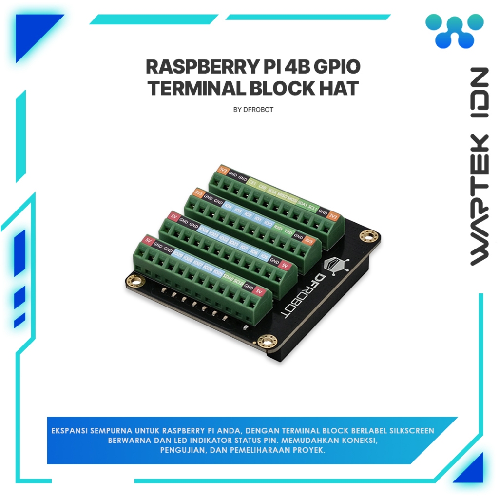 Raspberry Pi 4B GPIO Terminal Block HAT By DFRobot | Shopee Thailand