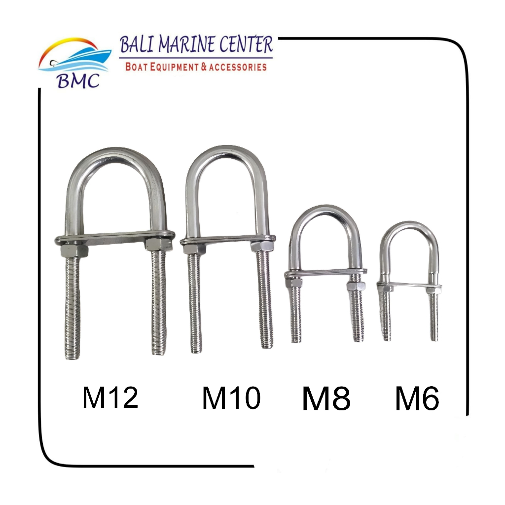 U BOLT SS 316 M6,M8,M10,M12 | Shopee Thailand