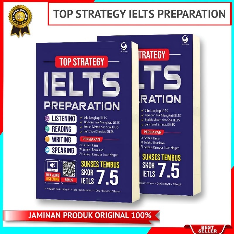 หนังสือ IELTS TOP STRATEGY IELTS PREPARATION LISTENING READING WRITING ...