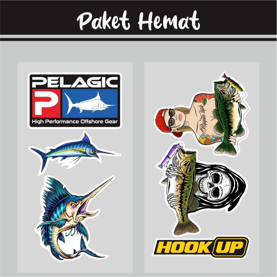 Fishing Mania Cutting Brand Fishing Stickers for Fish Box Lures ...