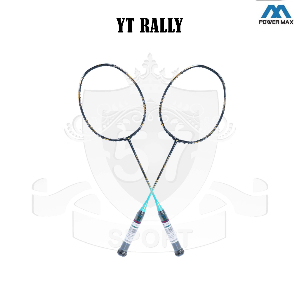 Badmintoon Powermax YT Rally Racket Original Bonus Strings | Shopee ...