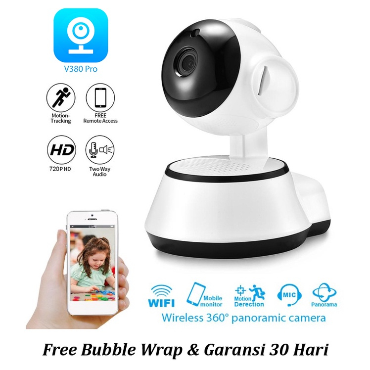 กล้อง IP WIFI V380 HD 720P IPCam กล้องวงจรปิดการตรวจสอบระยะไกล | Shopee Thailand